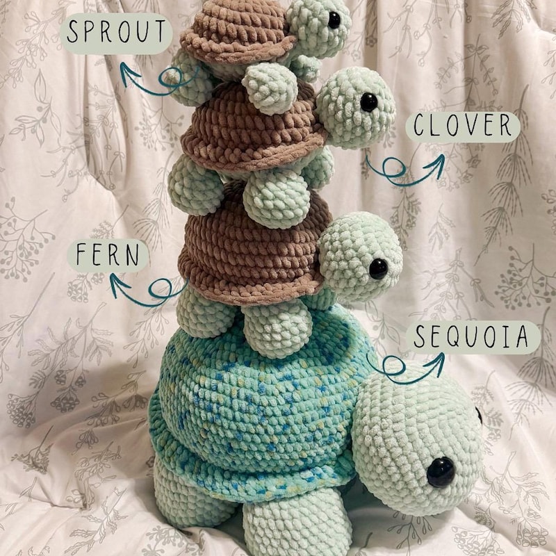 Crocheted Large Turtles - Etsy