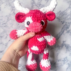 Longhorn Crochet Pattern- Longhorn Cow Pattern, Amigurumi Longhorn Cow ...