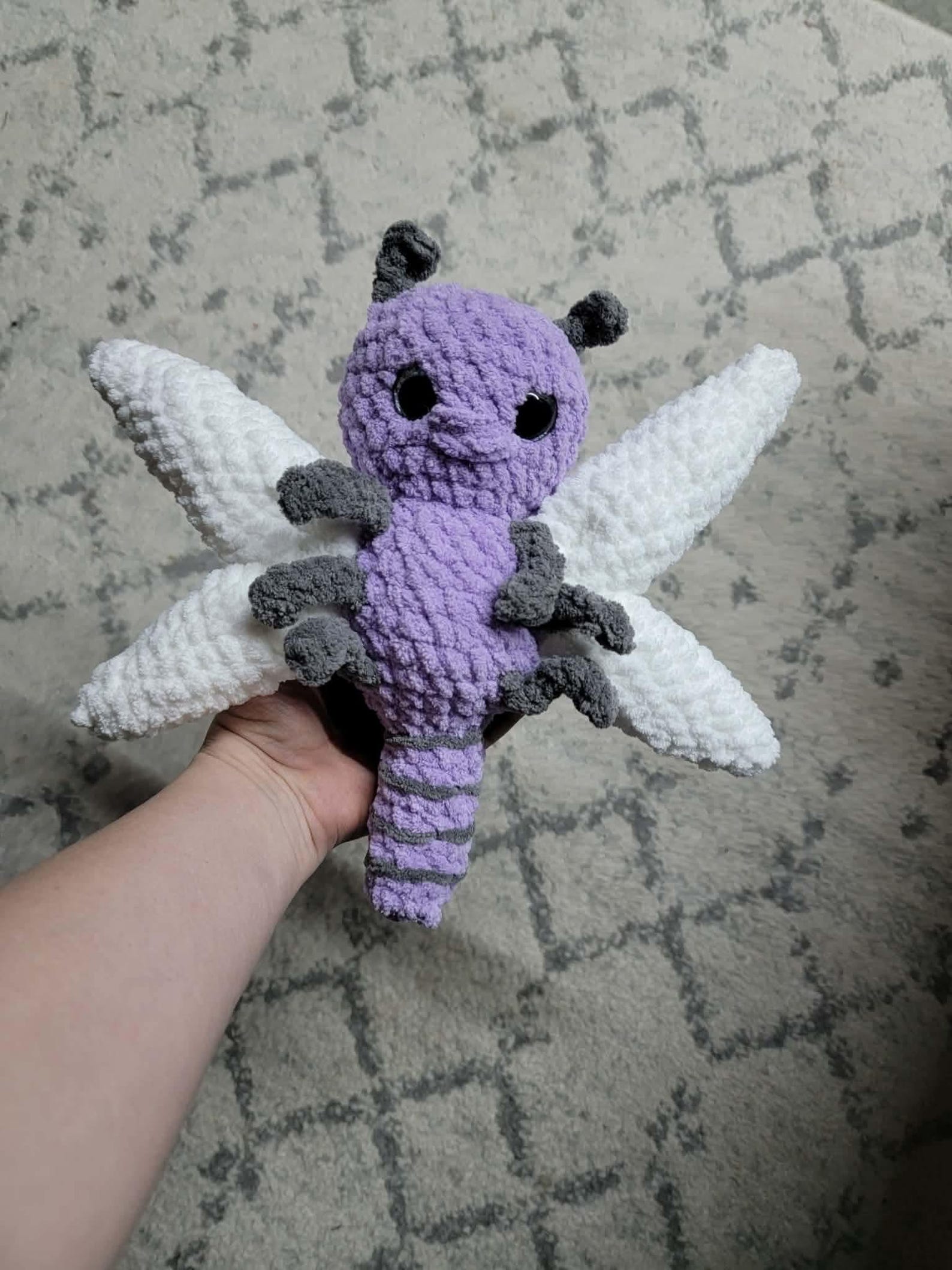 Spindle the Dragonfly | Amigurumi Dragonfly Pattern, Low Sew, Crochet ...