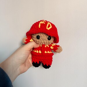 Crochet People, Amigurumi Fireman, Crochet Pattern, Crochet Firefighter ...