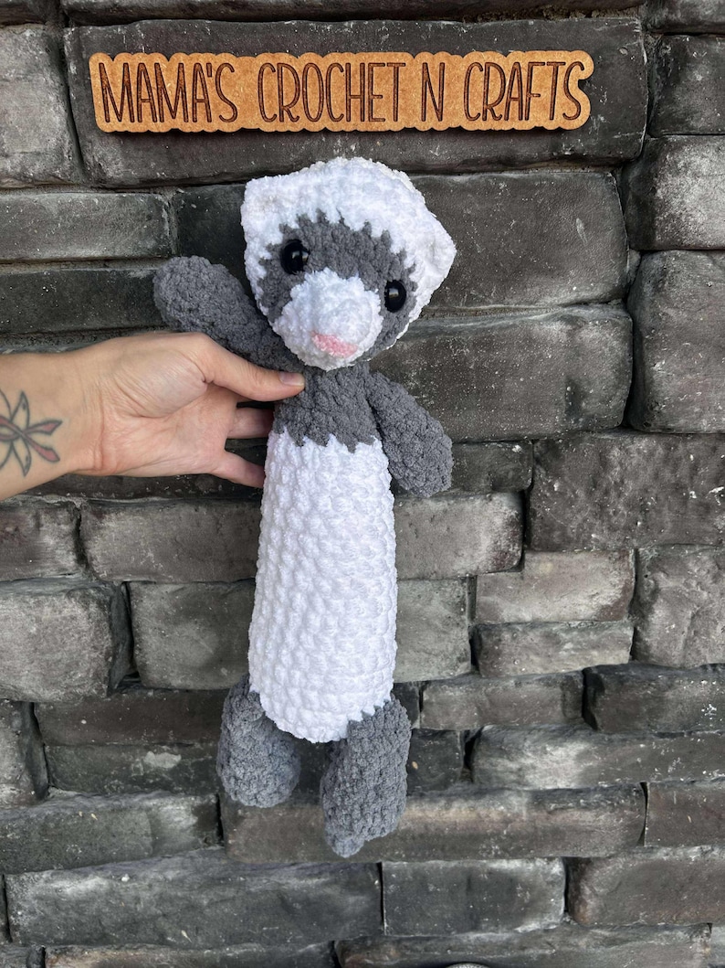 Tuna the Ferret | Amigurumi Ferret Pattern, Low Sew, Crochet Pattern ...