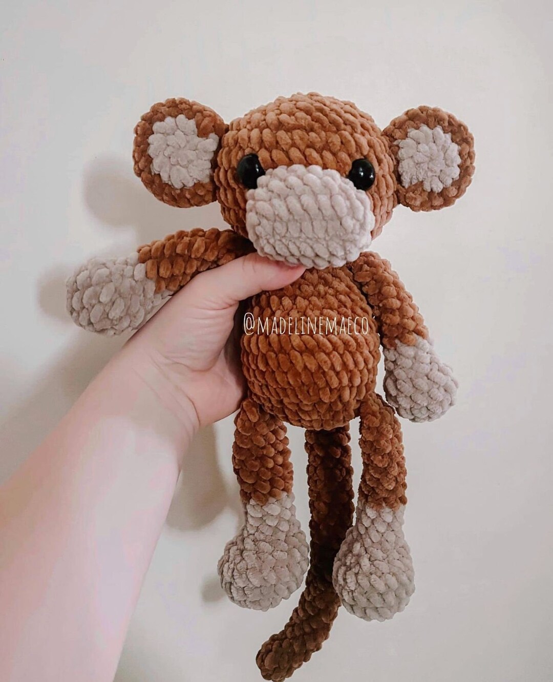 Crochet Monkey Pattern- Crochet Pattern, Amigurumi Pattern, Monkey ...