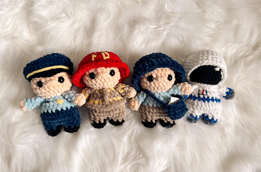 Crochet People, Amigurumi Policeman, Amigurumi Fireman, Amigurumi ...
