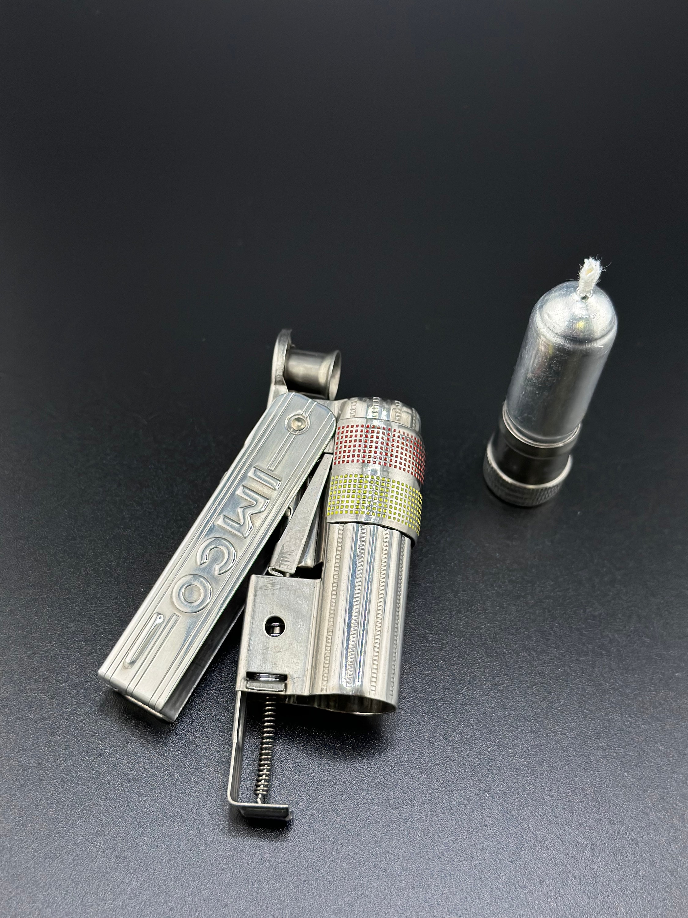 IMCO 6700 Triplex Super Petrol Lighter Vintage Trench Lighter IMCO 6600 ...