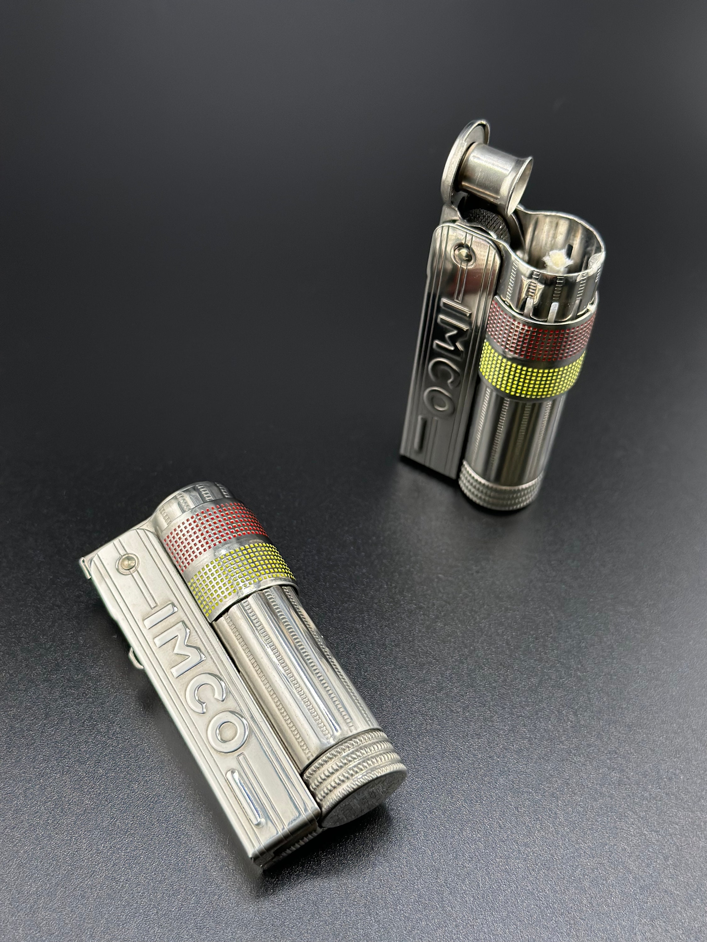 IMCO 6700 Triplex Super Petrol Lighter Vintage Trench Lighter IMCO 6600 ...