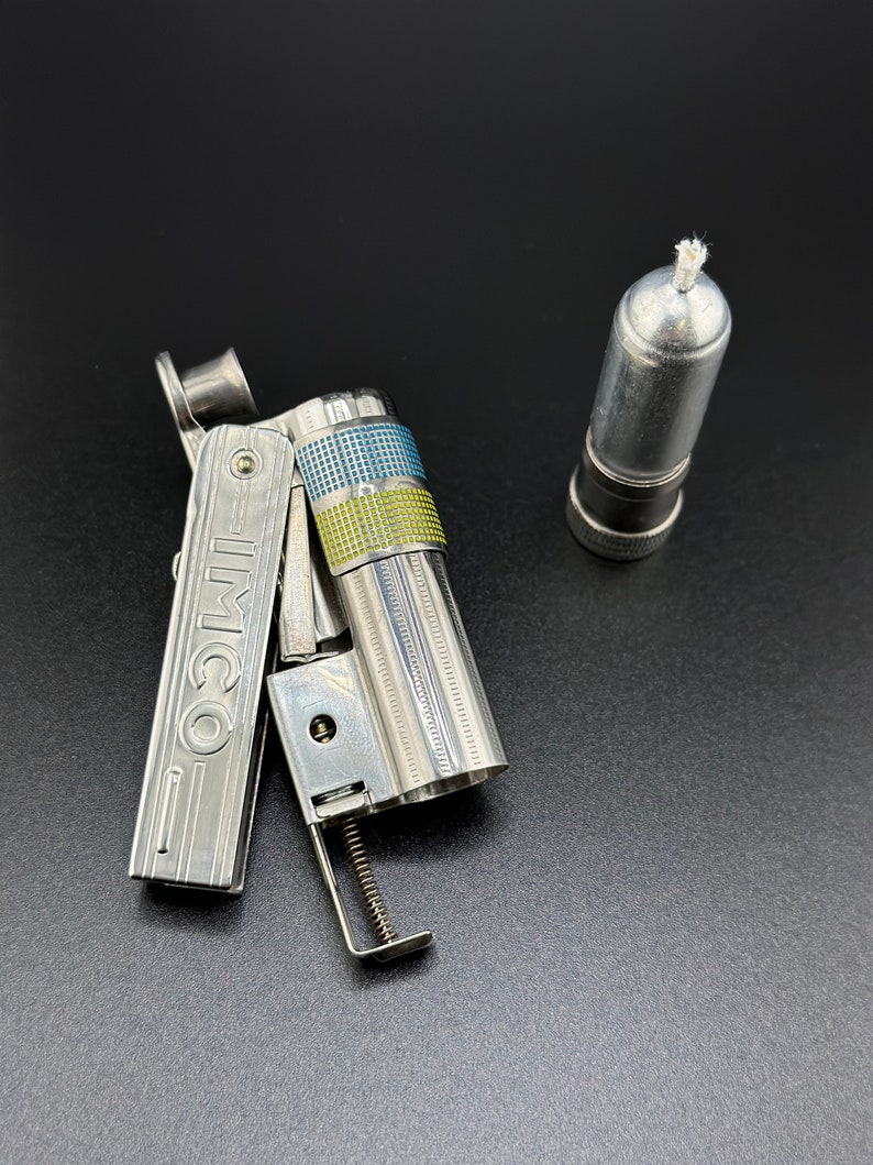 IMCO 6700 Triplex Super Petrol Lighter Vintage Trench Lighter IMCO 6600 ...