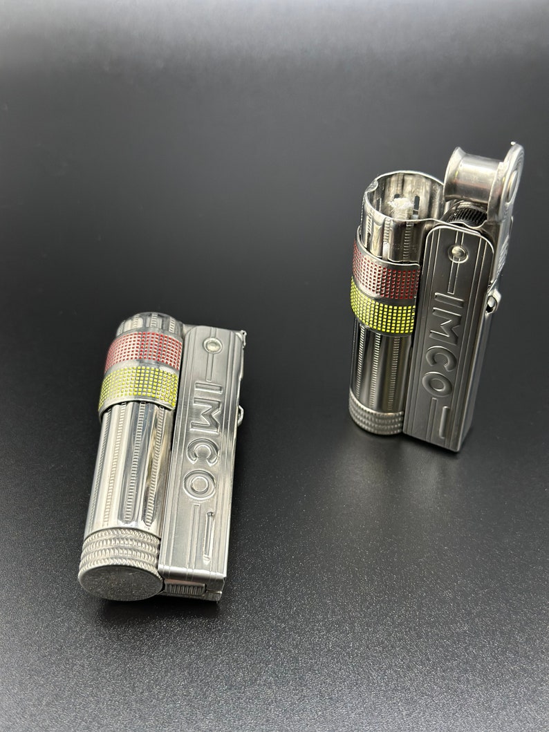 IMCO 6700 Triplex Super Petrol Lighter Vintage Trench Lighter IMCO 6600 ...