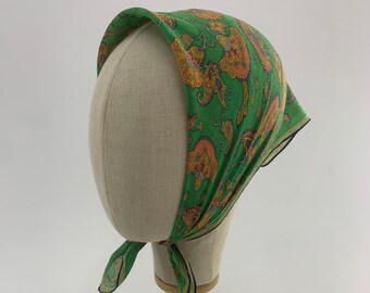Vintage Lancetti Authentic Mini Scarf Babushka Handkerchief Bandana ...