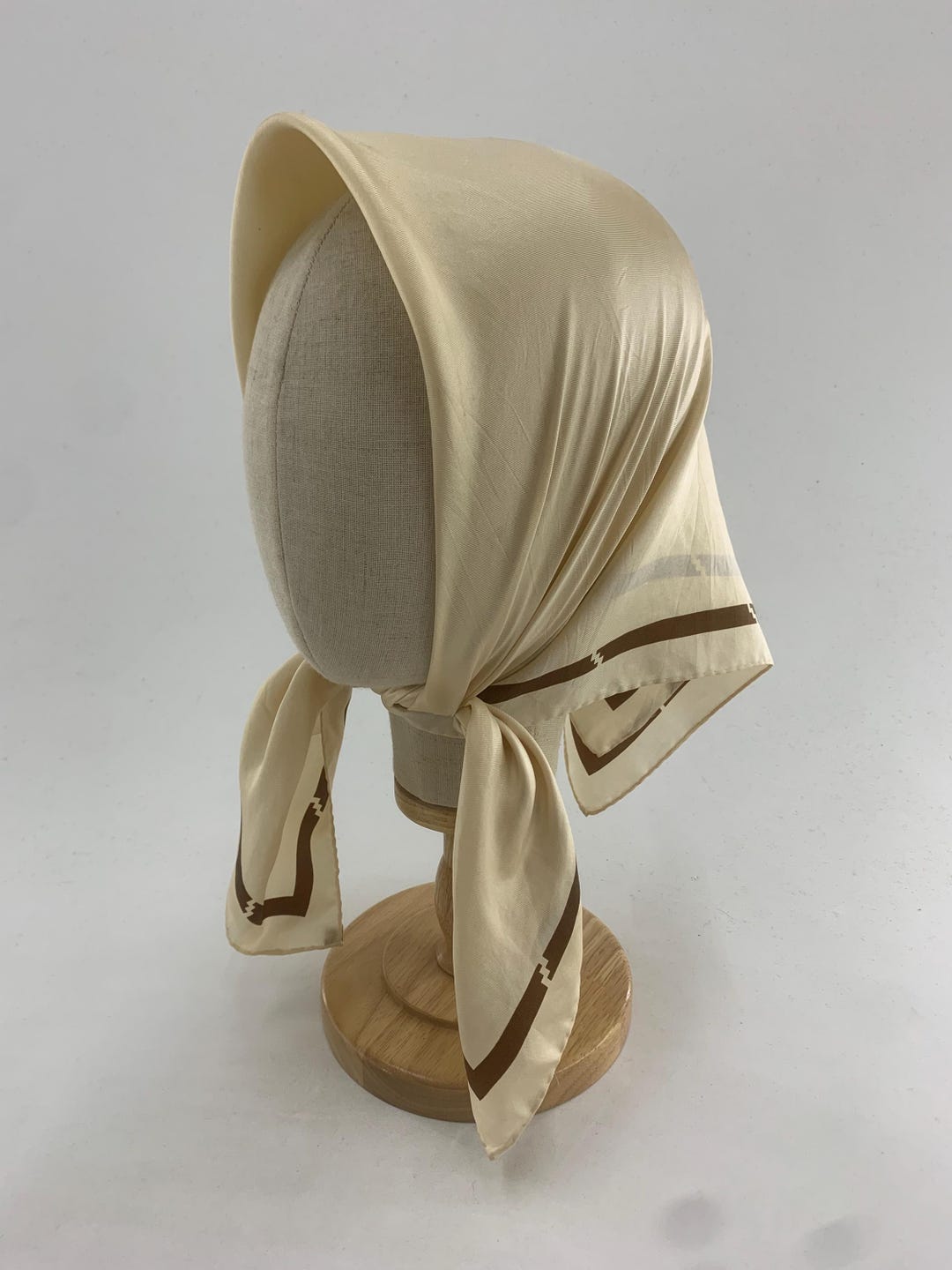 Vintage Silk Scarf Mini Handkerchief Neckerchief Head Wrap Accessories ...