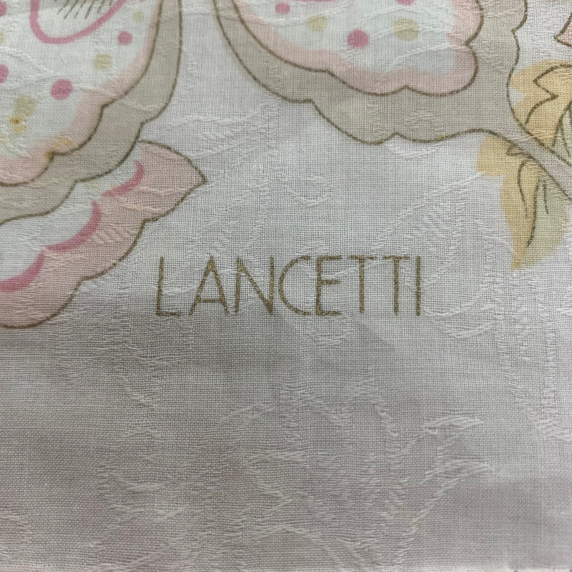 Vintage Lancetti Authentic Mini Scarf Babushka Handkerchief Bandana ...