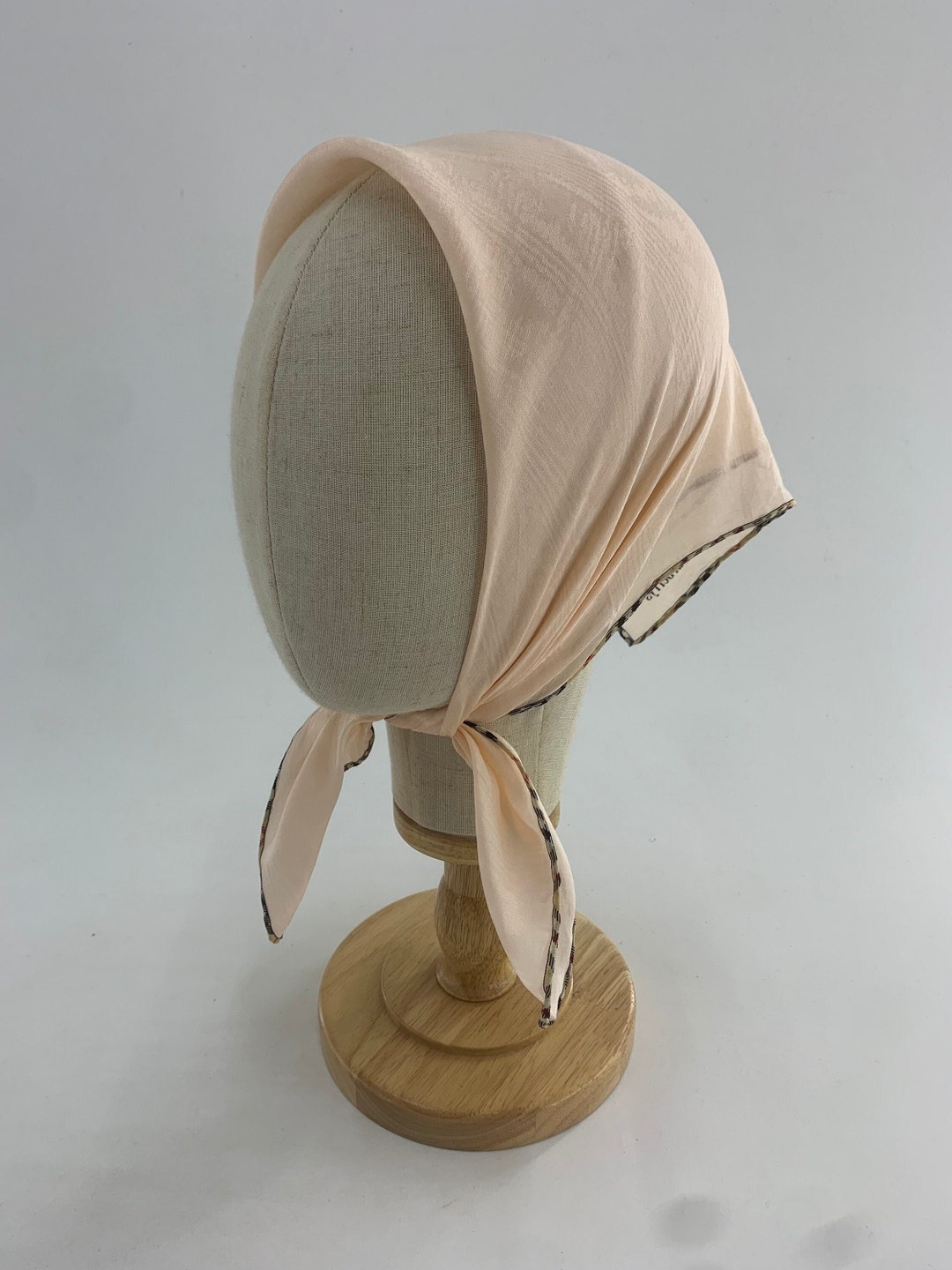 Vintage Authentic Burberry Scarf Babushka Handkerchief Bandana Mini ...