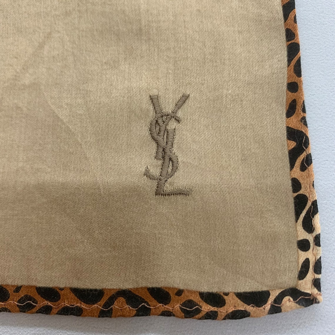 Vintage Yves Saint Laurent Authentic Plain Scarf Babushka Handkerchief ...
