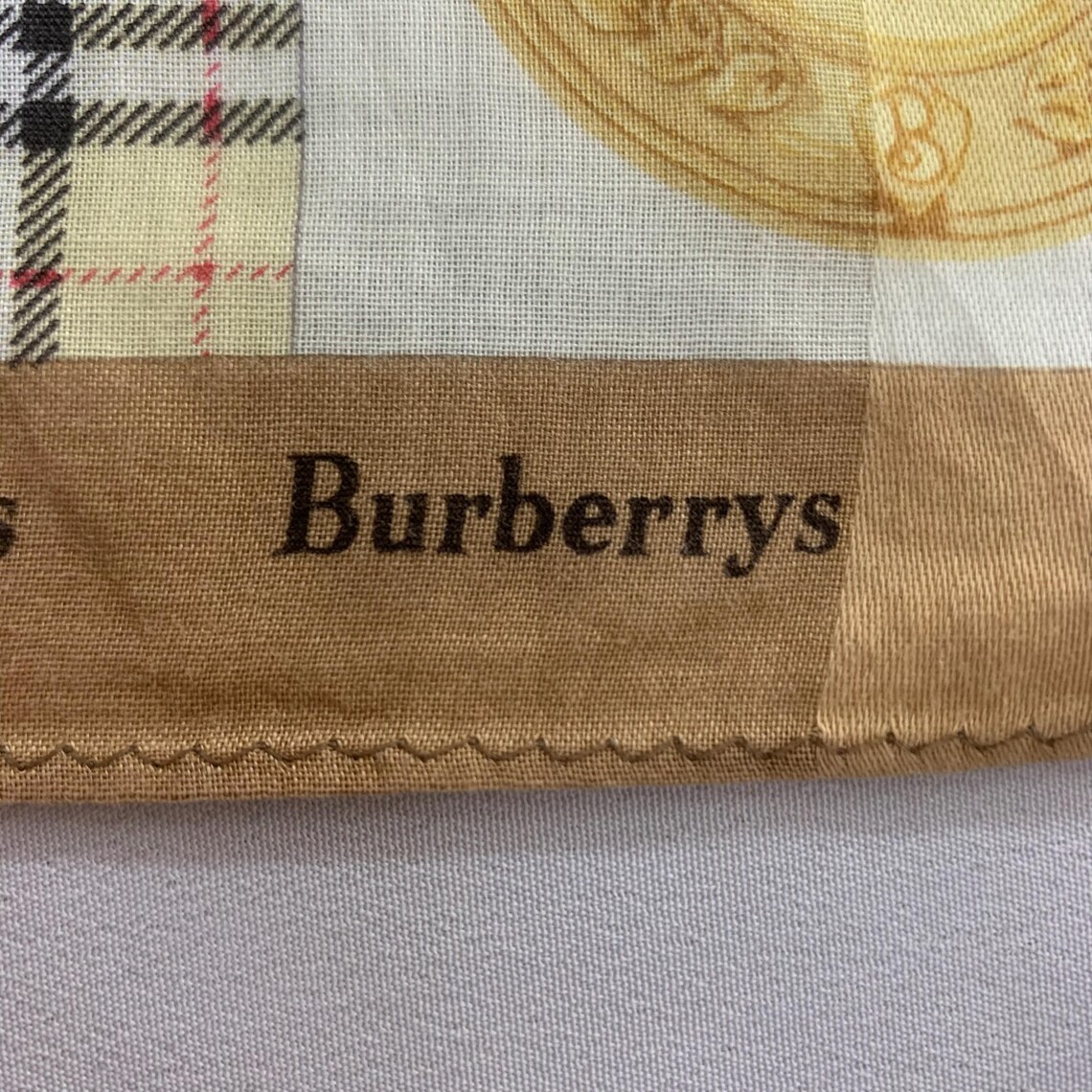 Vintage Authentic Burberry Scarf Babushka Handkerchief Bandana Mini ...