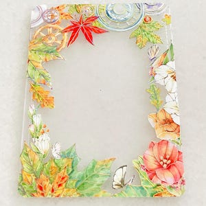 Decorated Toploader (gear and Flower Theme) for KPOP & Anime Photocards ...