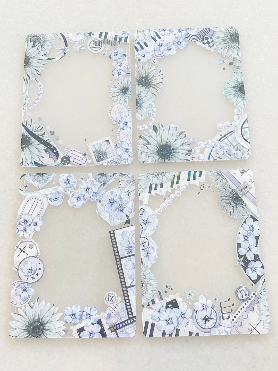 Decorated Toploader piano and Flower Theme for KPOP & Anime Photocards ...