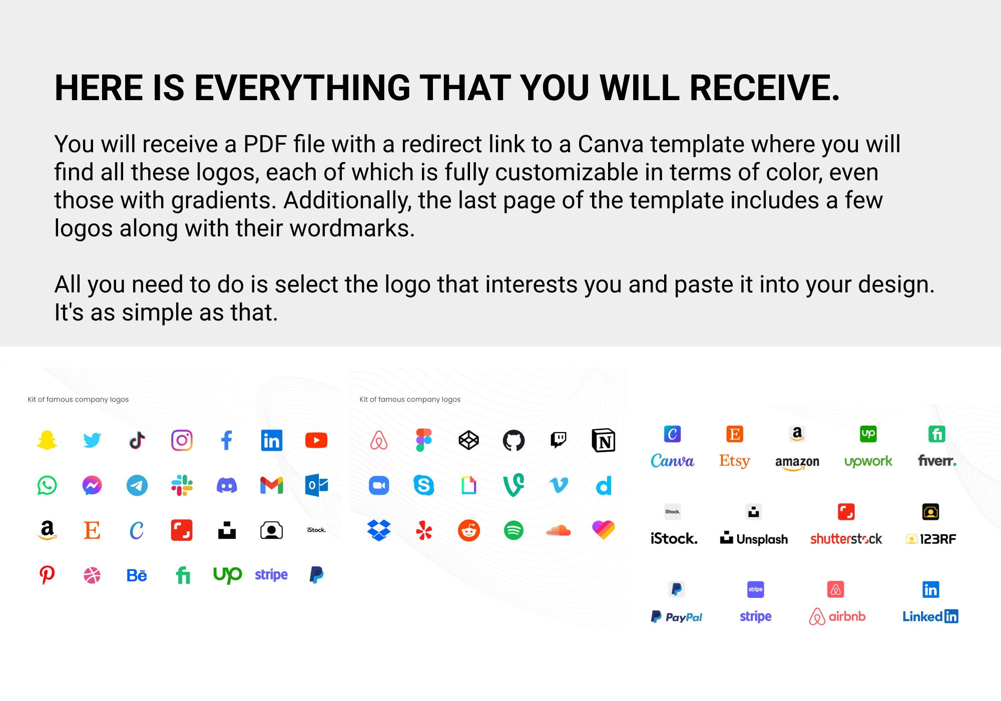 Iconic Logo Kit: 46 Famous SVG Logos for Use in Canva Canva Template ...