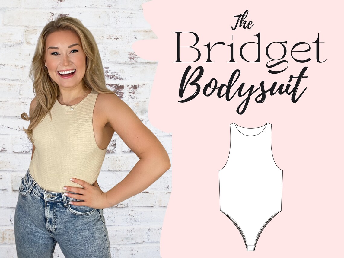 Bodysuit Sewing Pattern PDF Instant Download Bridget - Etsy