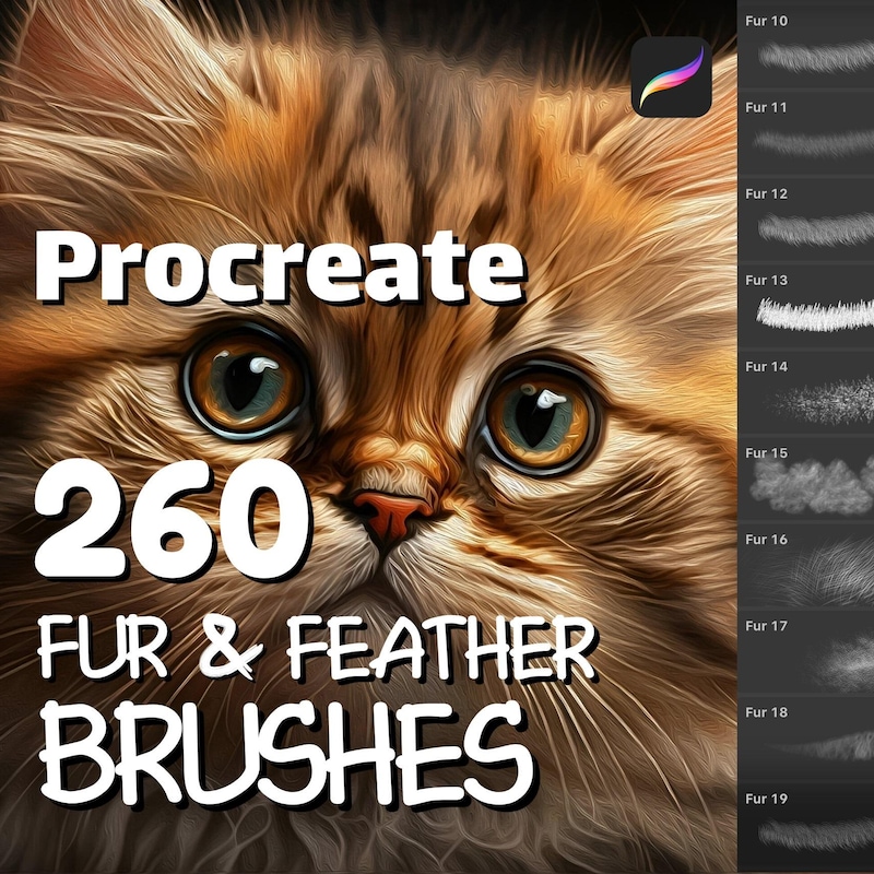 Procreate Animal Brush Set - Etsy
