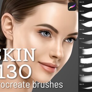 130 Skin Procreate Brushes, iPad Brushes, Procreate Skin Texture, Pore ...