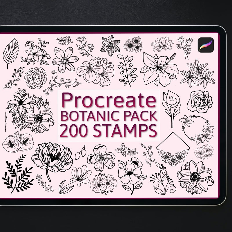 Botanical Stamp - Etsy