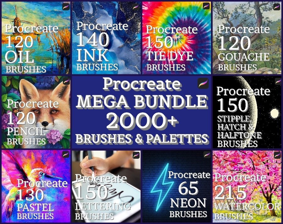 Ultimate Procreate Creator Kit Procreate Brushes Ipad - Etsy