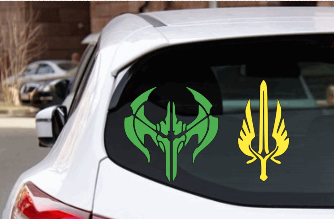 League of Legends Noxus or Demacia Car Decal - Choose Your Color! - Etsy