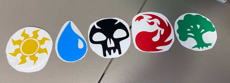 Magic the Gathering Mana Symbol Decals - Etsy