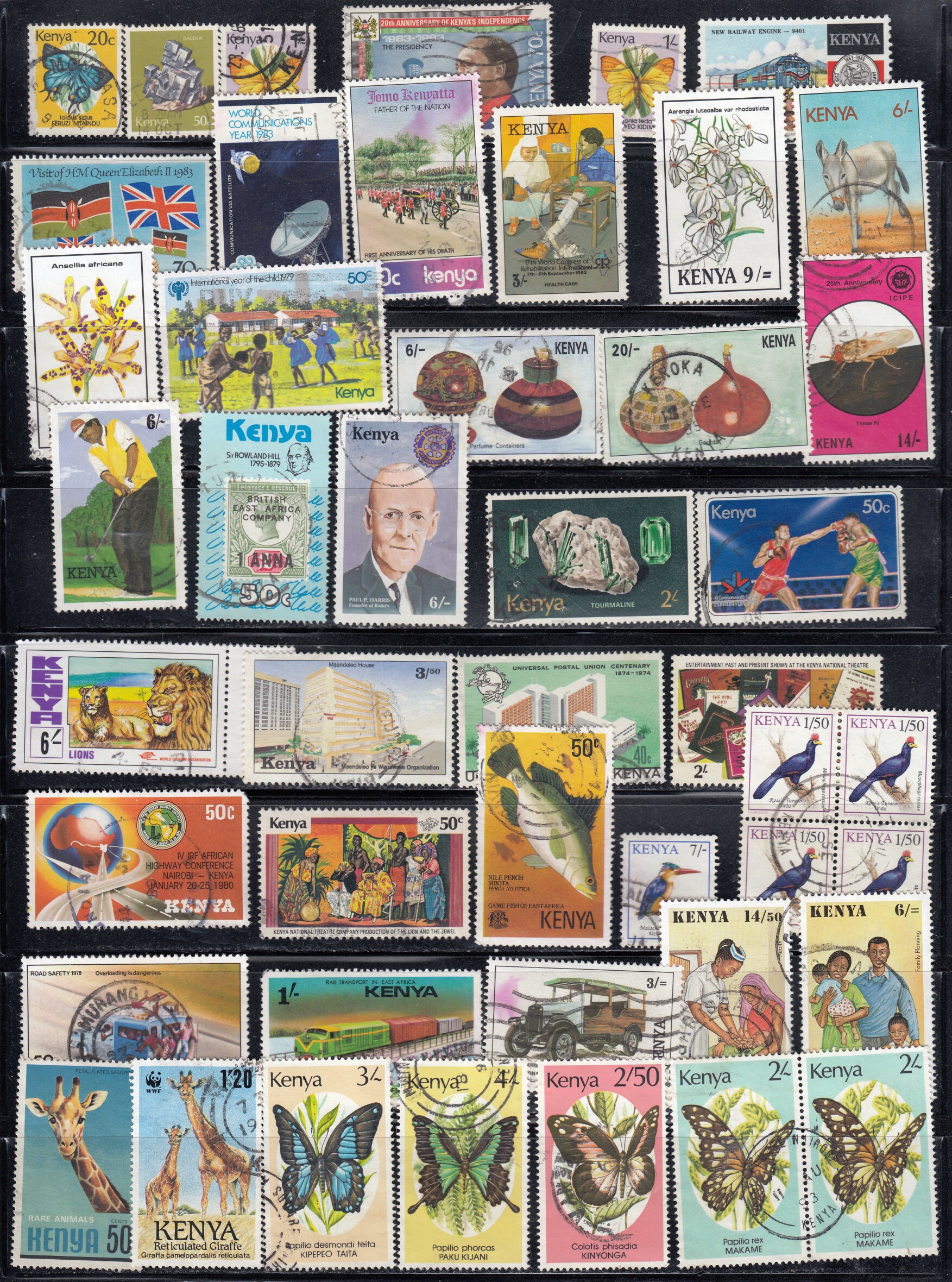 African Countries Used Postage Stamps for Collage Art - Etsy