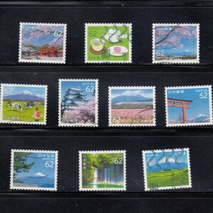 Japan 10X My Travels Series Used Postage Stamps -- off Paper - for ...