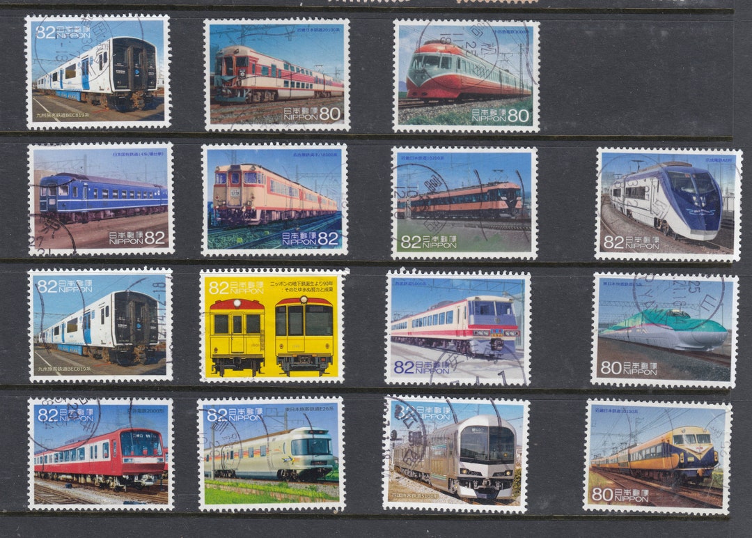 Used Train Electric Locomotives Vintage Postage Stamps for Stamp ...