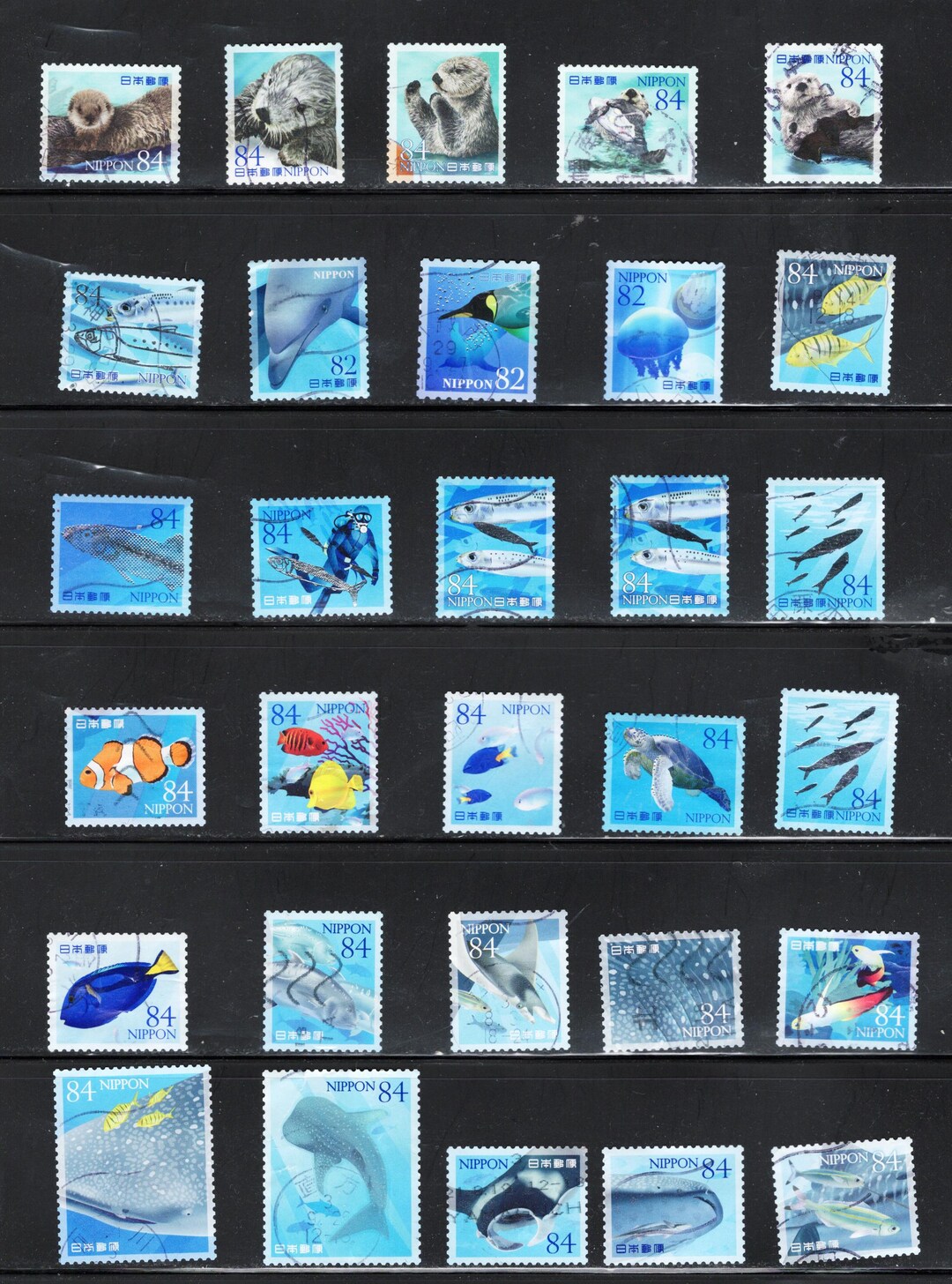 Vintage Ocean Theme Stamps - Used Stamps - for Stamp Collectors ...