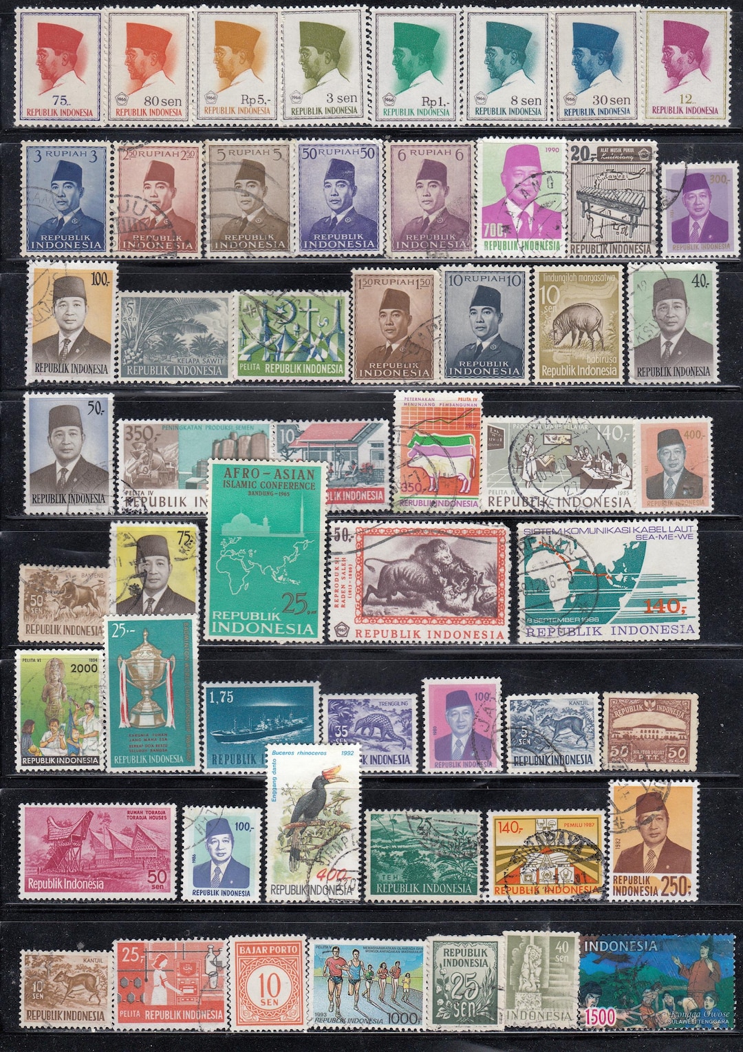 Southeast Asian Countries: Vintage Use Postage Lot Used Postage Stamps ...