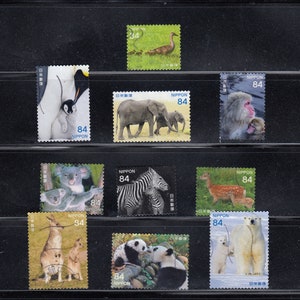 Japan Used Stamp Zoo Animals - Pandas House, Elephant for Artist ...