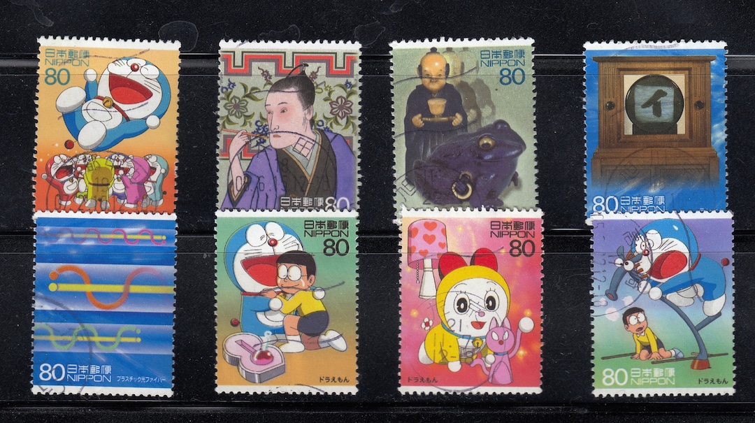 Japan Anime Mixture With Doraemon- Used Stamps - for Artist, Crafting ...
