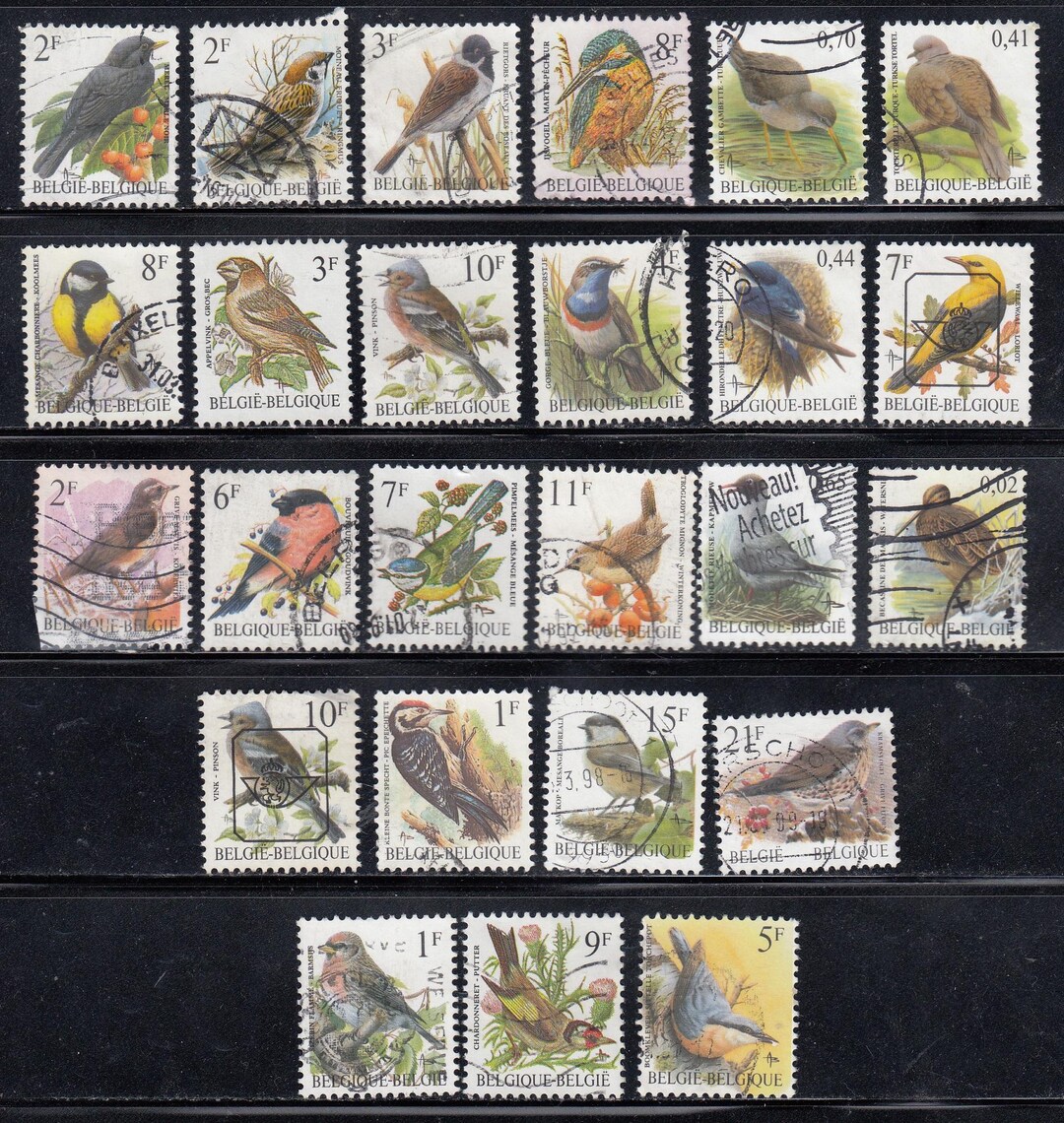 Used Stamp Collection --birds-- off Pager -- All Different--for Stamp ...