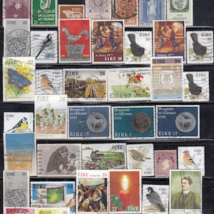 Vintage Ireland Used Postage Stamps, - for Stamp Collecting ...