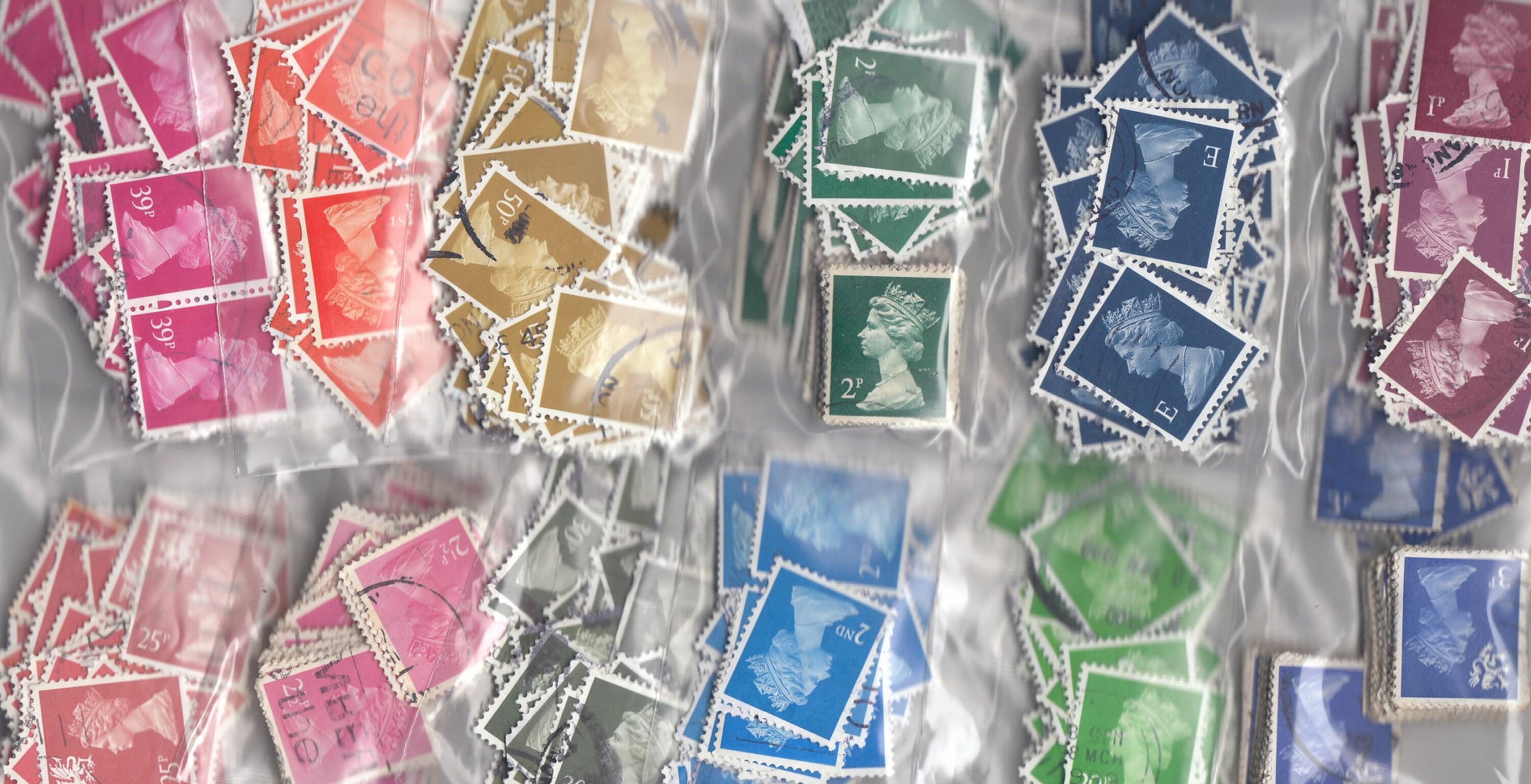 12X10 = 120 British Machin Used Stamps Mixture , - for Stamp Collecting ...