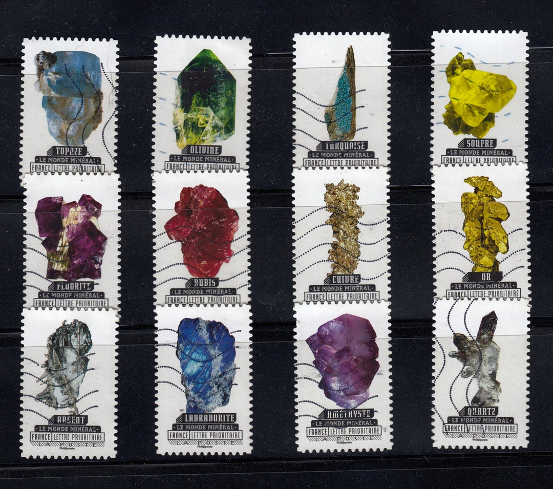 GEMS AND MINARALS, Minerals-- -used Postage Stamps -off Paper - Etsy