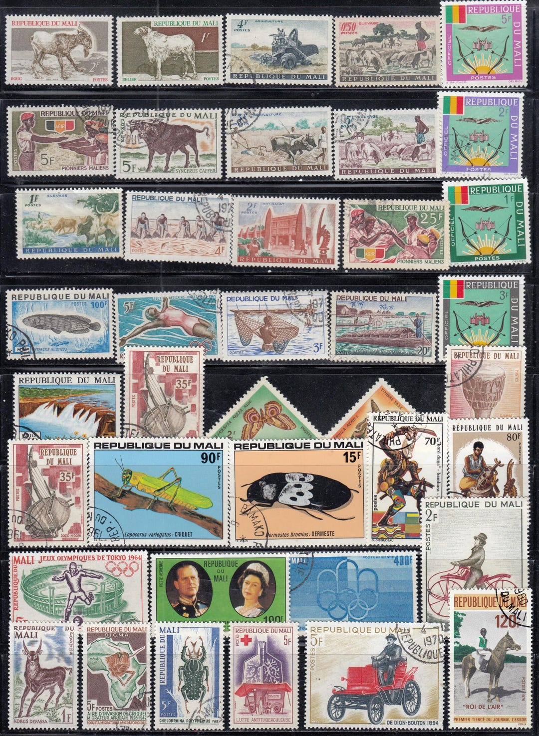 Vintage African Postage Stamps: Used, off Paper - Crafting ...