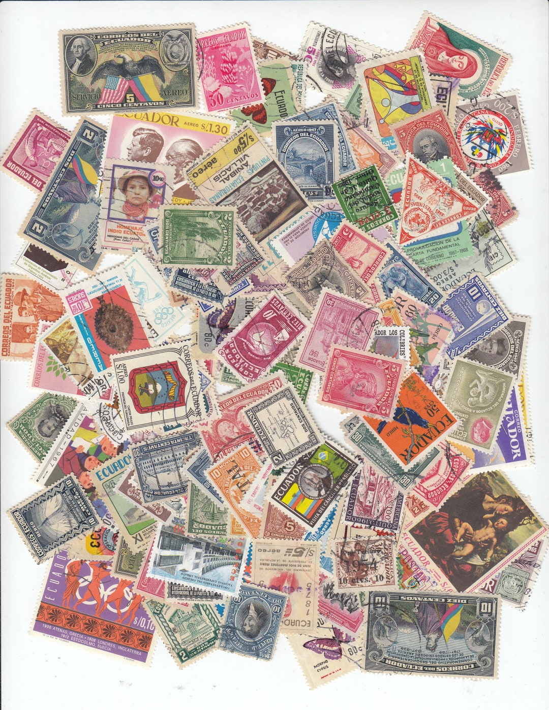 Treasure Hunting Uncheck Used Stamps From Caribbean, Central & South ...