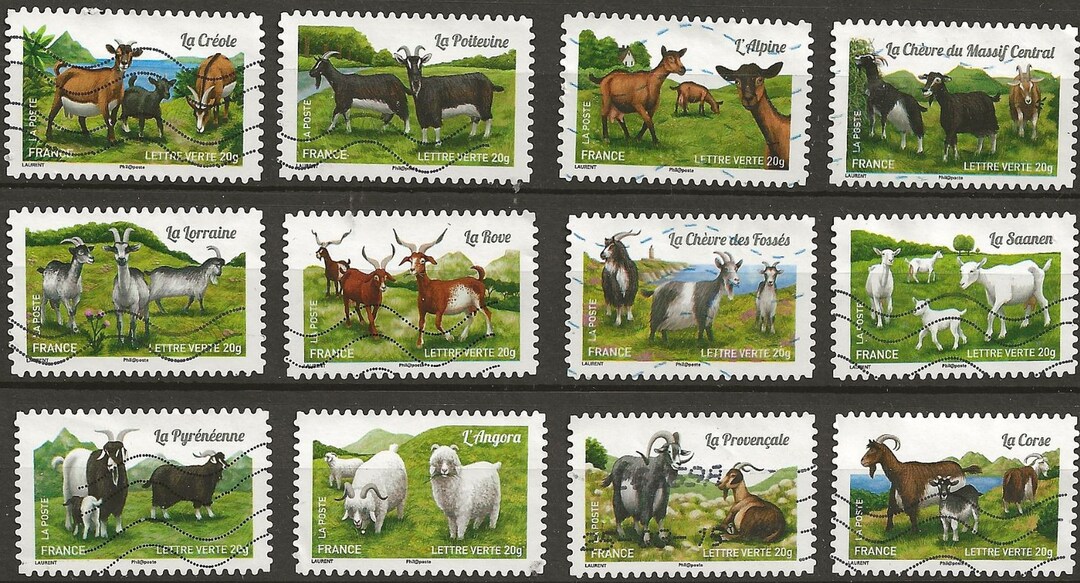 12X Agriculture -- Farm Animal -- Multiple Lots-used Postage Stamps ...