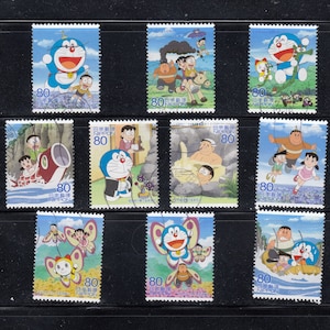Japan Anime Mixture With Doraemon- Used Stamps - for Artist, Crafting ...