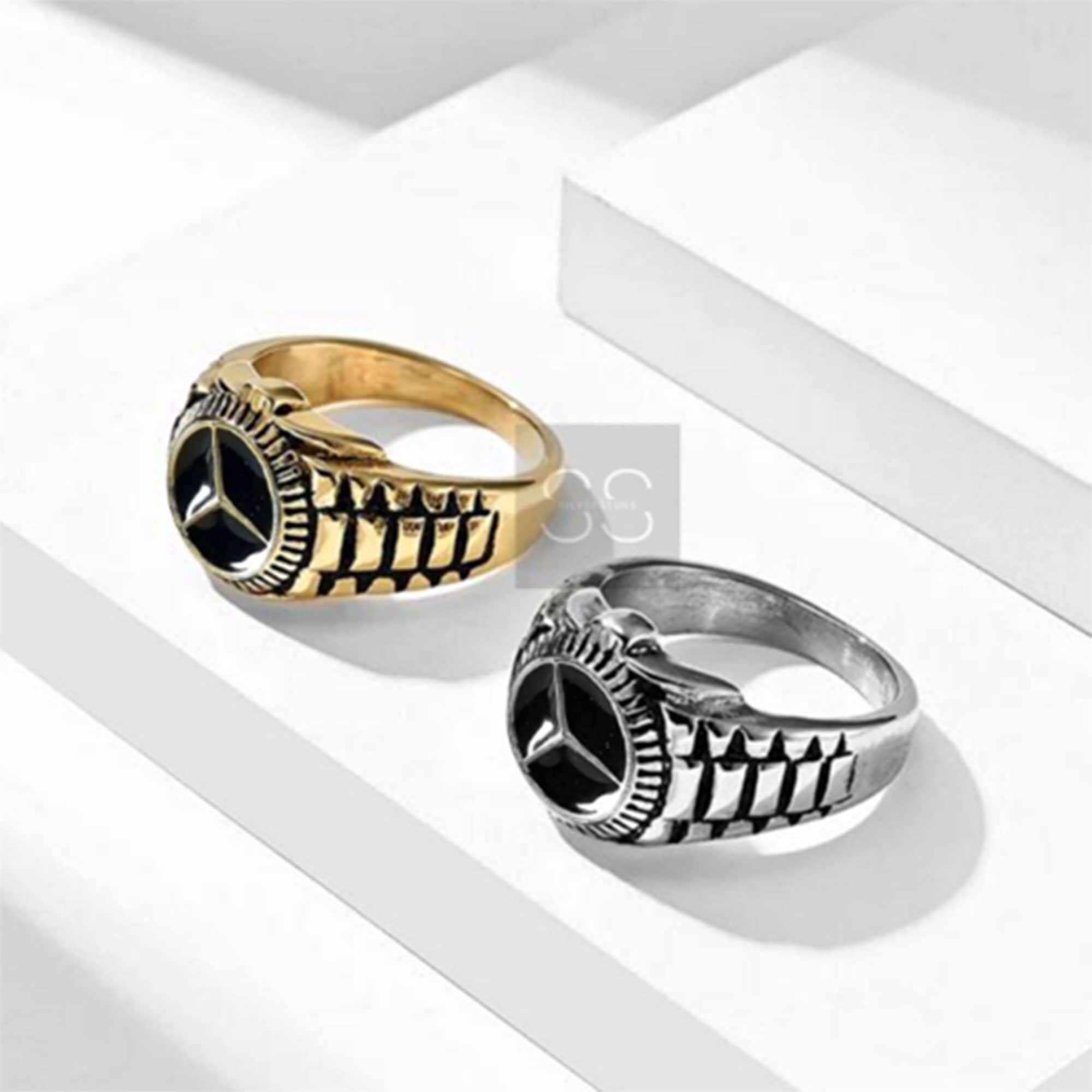 Mercedes Ring, Mercedes Benz Ring, 925 Sterling Silver, Latest Design ...