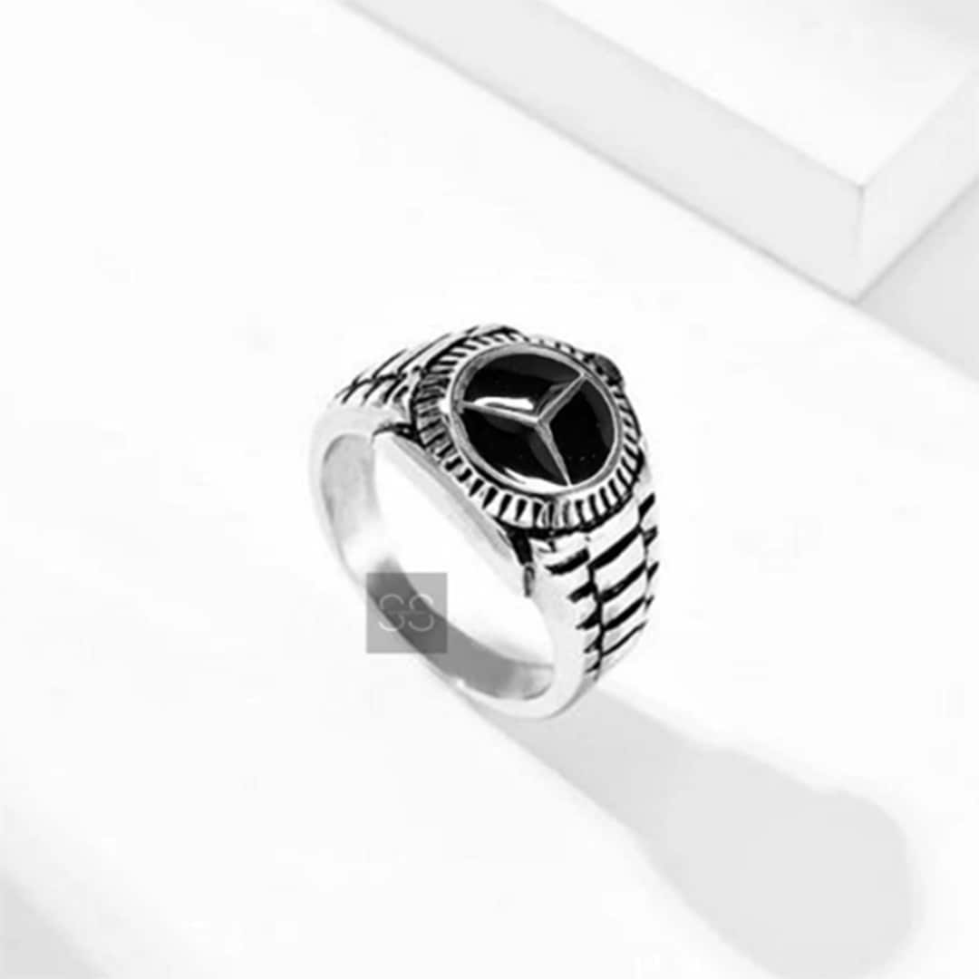 Mercedes Ring, Mercedes Benz Ring, 925 Sterling Silver, Latest Design ...
