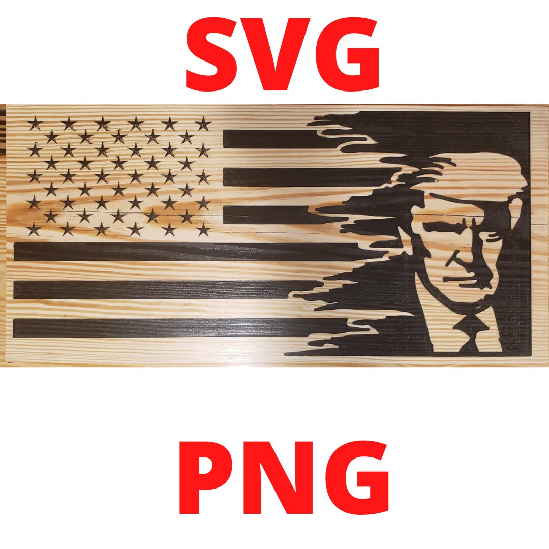 Trump Flag SVG File - Etsy