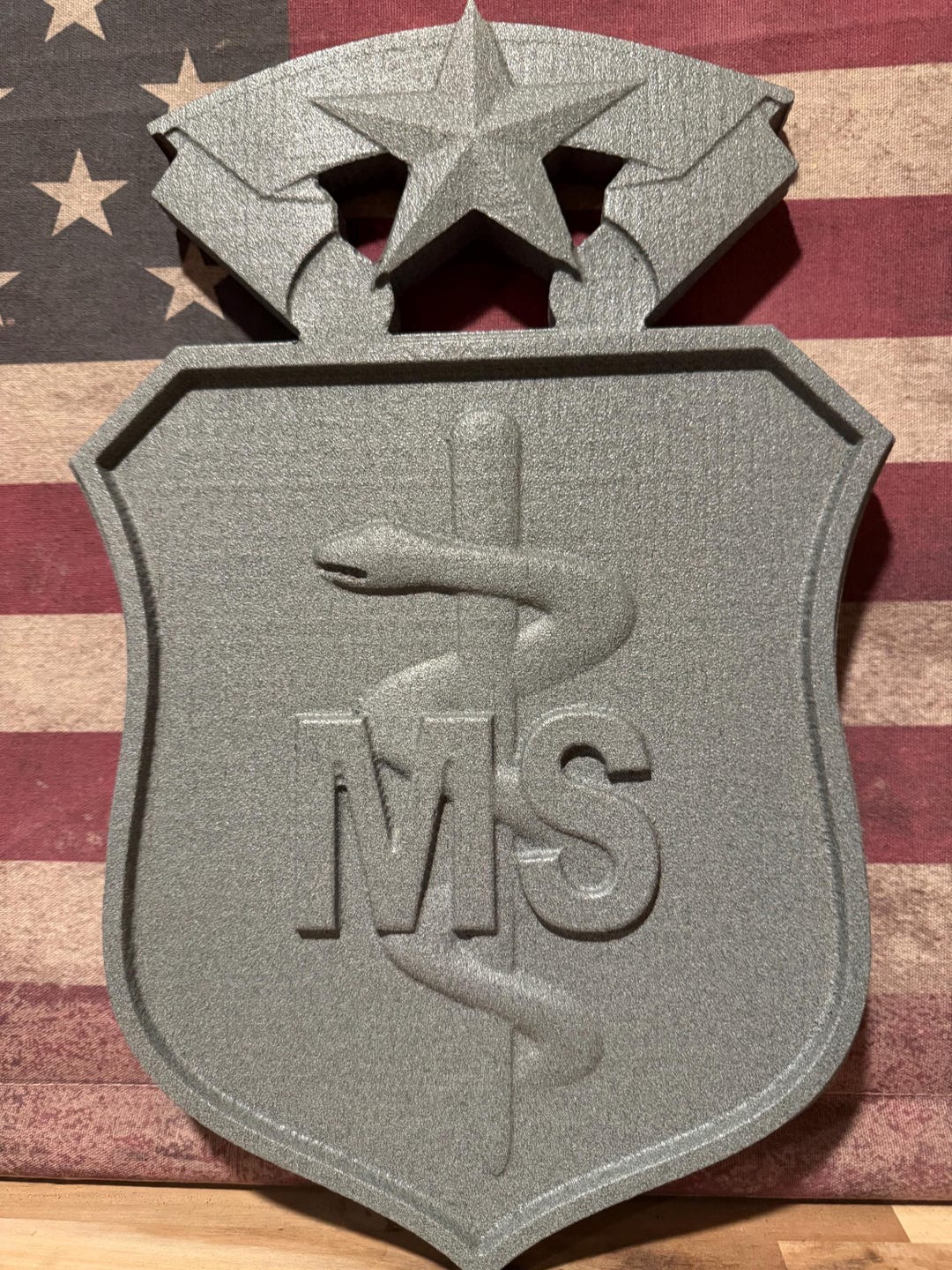 Wood Carved 3D Air Force Medical Services Core Badge, Master Level - Etsy