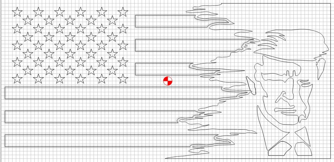 Trump Flag SVG File - Etsy