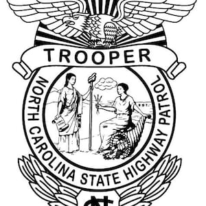 THE REAL North Carolina Trooper Badge CNC File - Etsy