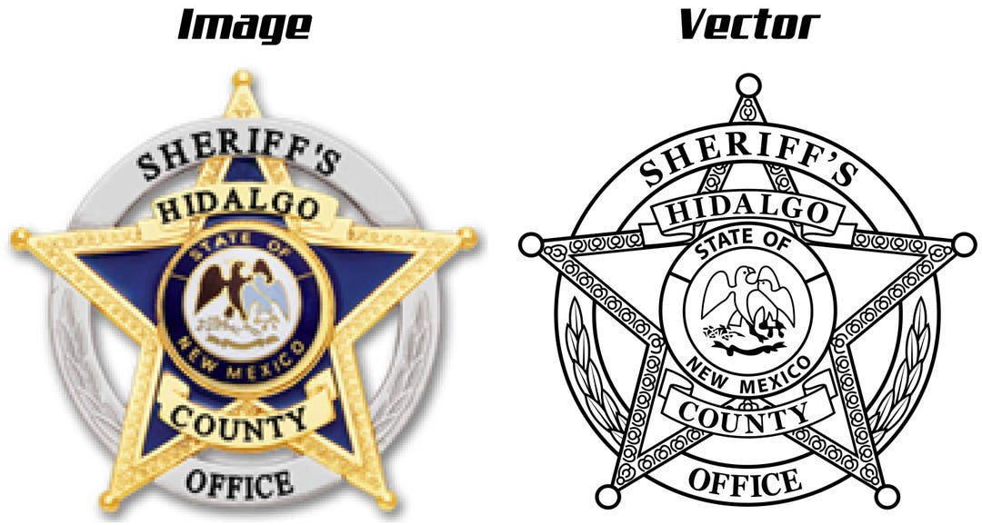 Hidalgo County New Mexico Sheriff/badge/ Svg/cnc/laser/digital File - Etsy