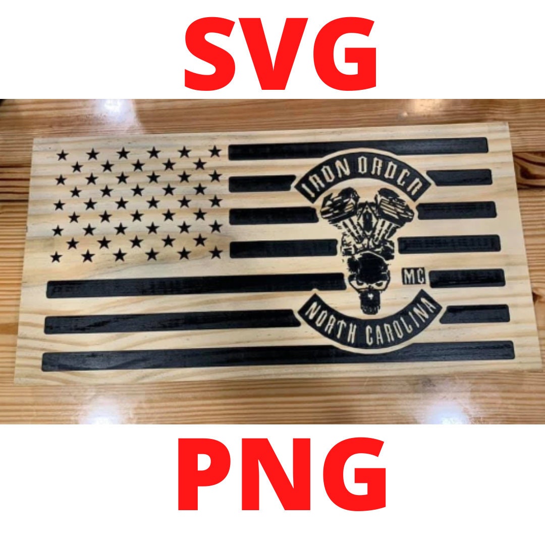 Iron Order MC Flag SVG - Etsy